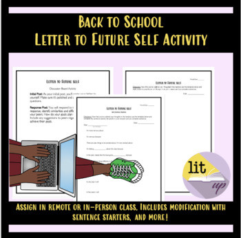 Back to School Letter to Future Self Remote or In-Person - Amped Up ...