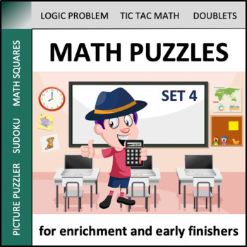 Math Puzzles for Early Finishers: Set 4