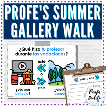 Back to School Summer Activity | Spanish Would You Rather | Gallery ...