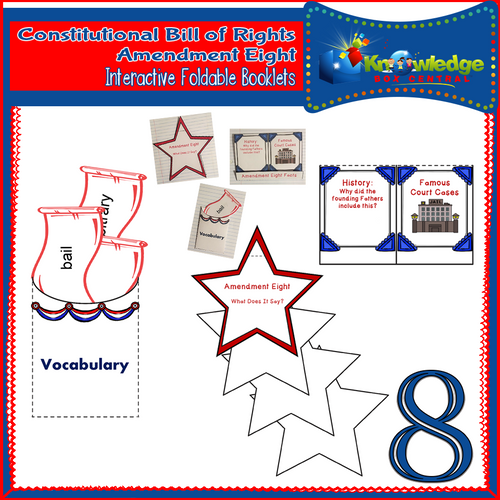 Constitutional Bill of Rights: Amendment Eighth Interactive Foldable ...