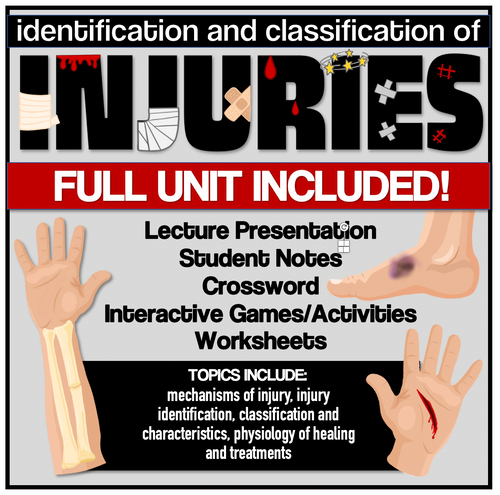 Identification and Classification of INJURIES- FULL UNIT