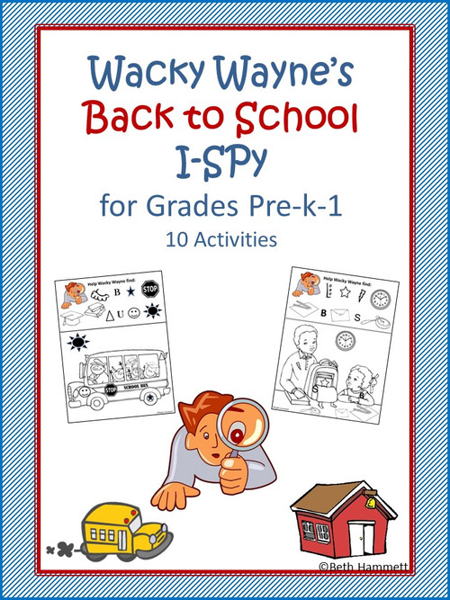 Back to School I-Spy - Amped Up Learning