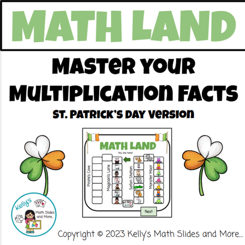 St. Patrick's Day Math Land - Master Multiplication Facts Game - Amped ...