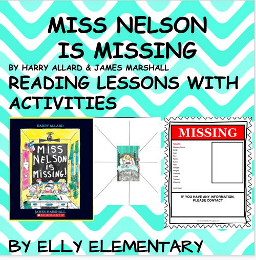 MISS NELSON IS MISSING: READING LESSONS, SUB PLANS & EXTENSION ACTIVITIES