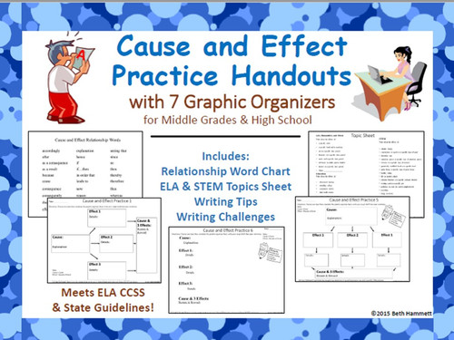Cause and Effect Practice Handouts Grades 7-12 - Amped Up Learning