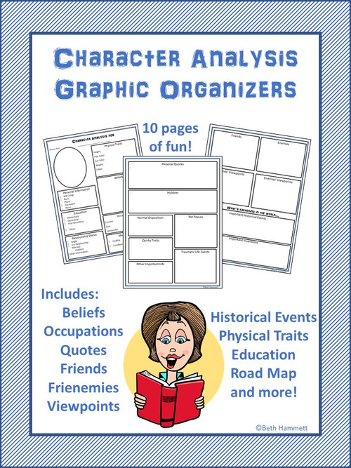 Character Analysis Graphic Organizers - Amped Up Learning