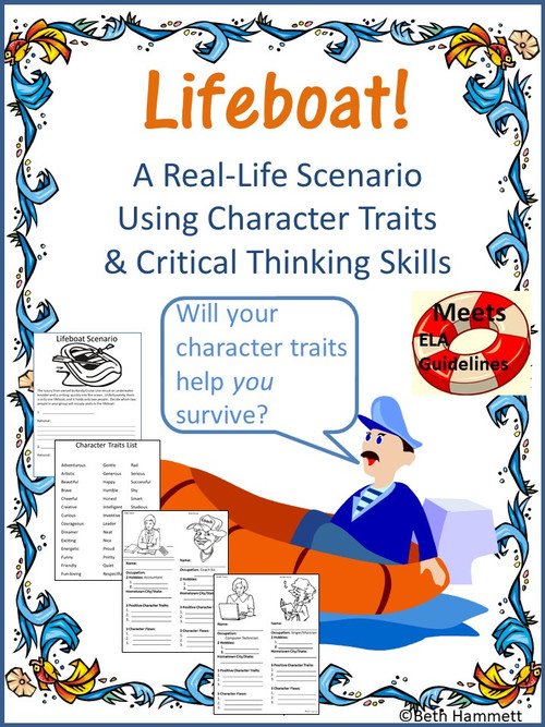 Character Analysis Lifeboat Game - Amped Up Learning