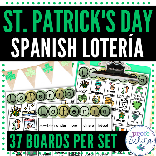 Spanish St. Patrick's Day Lotería Game Día de San Patricio Activity ...