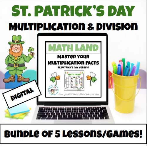 St. Patrick's Day Multiplication Bundle: 5 Games/Lessons - Amped Up ...
