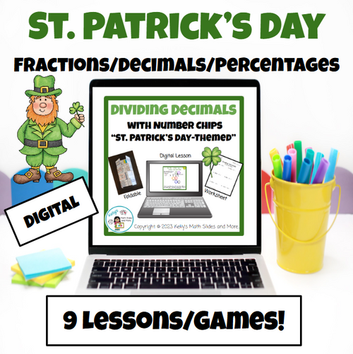 St. Patrick's Day Bundle - Fractions Decimals Percentages - 9 Games ...