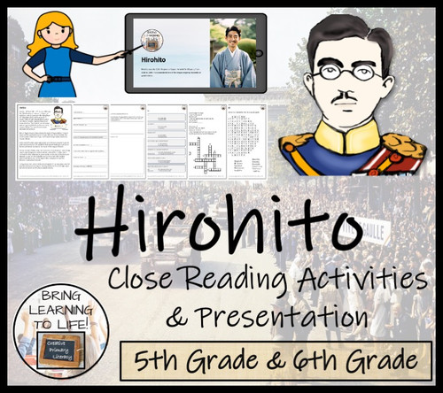 Hirohito Close Reading Comprehension Activity | 5th & 6th Grade