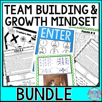 Growth Mindset and Team Building Escape Rooms BUNDLE - Back to School ...