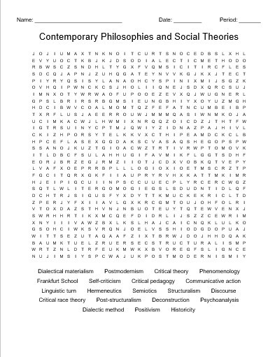 Philosophy Vocabulary Word Search Bundle - Amped Up Learning