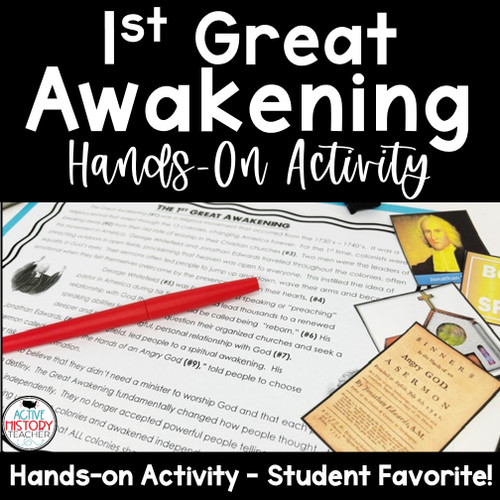 1st Great Awakening Activity Hands-On US History Activity Visual ...