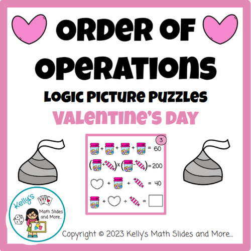 Valentine's Day Order of Operations Logic Picture Puzzles - Amped Up ...