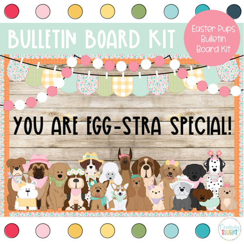 Easter Pups Bulletin Board Kit - Amped Up Learning