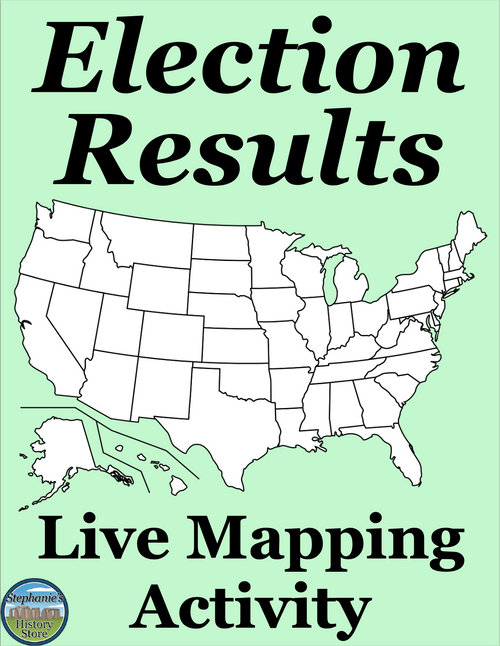 Presidential Election Map Activity