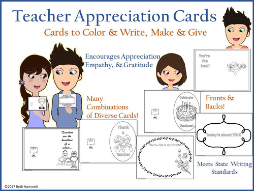 Teacher Appreciation Cards - Amped Up Learning