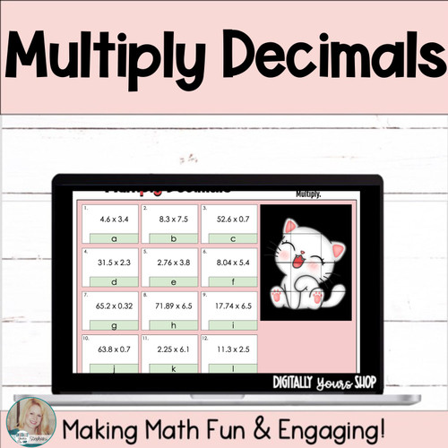 Multiply Decimals Digital Self-Checking Activity - Amped Up Learning