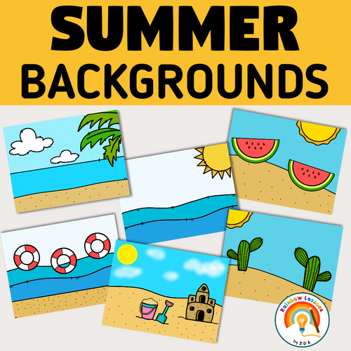 Google Slides Backgrounds | Summer Background Cliparts | Boom Card ...