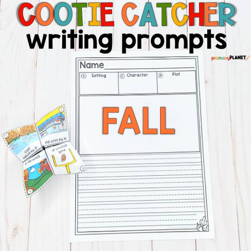 Fall Story Starters : Picture Writing Prompt Cootie Catchers