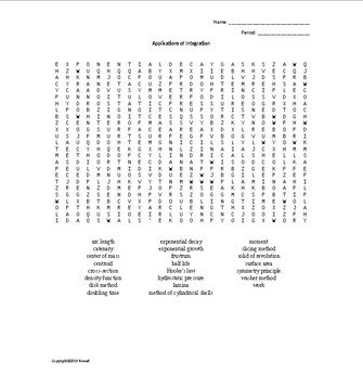 Calculus Vocabulary Word Search Bundle - Amped Up Learning