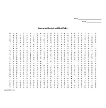 Macroeconomics Vocabulary Word Search Bundle - Amped Up Learning