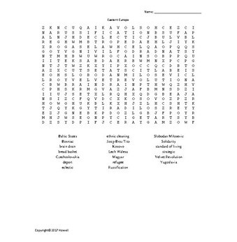 Middle School Geography Vocabulary Word Search Bundle - Amped Up Learning