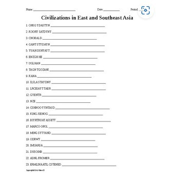 World History Vocabulary Word Scramble Review Bundle - Amped Up Learning