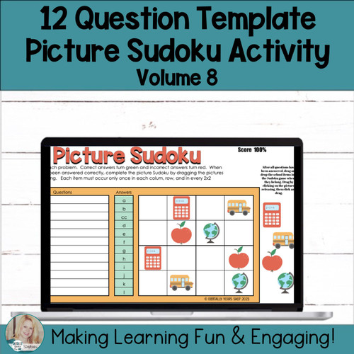 Editable Customizable Self-Checking Template Digital Activity Picture ...