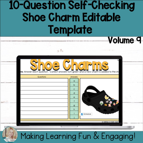 Editable Self-Checking Template - Digital Resource Vol. 9 - Amped Up ...