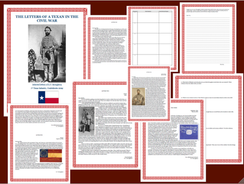 The Letters of a Texan in the Civil War Close Reading - Amped Up Learning