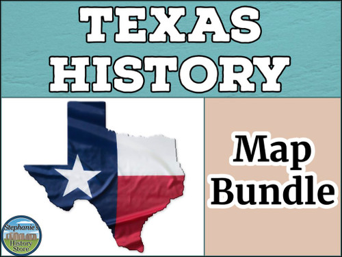 Texas History Map Bundle