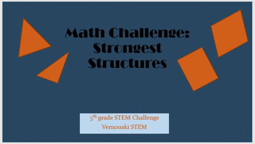 STEM Challenge: Strong Structures - Amped Up Learning