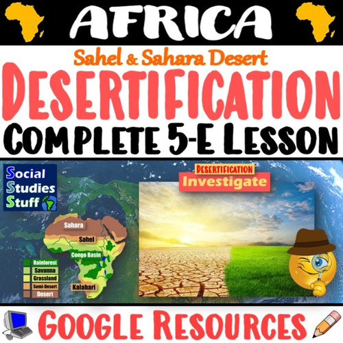 Desertification Causes Effects Solutions 6-E Lesson | Sahara and Sahel ...