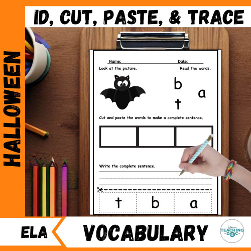 Halloween Sight Word Spelling Scramble Worksheets, Task Cards, Word ...