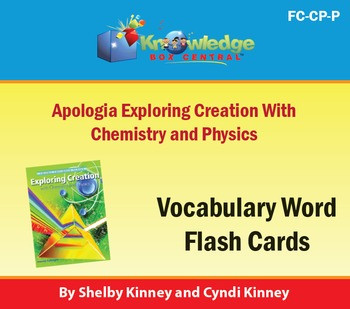 Apologia Exploring Creation with Chemistry & Physics Vocabulary Flash ...