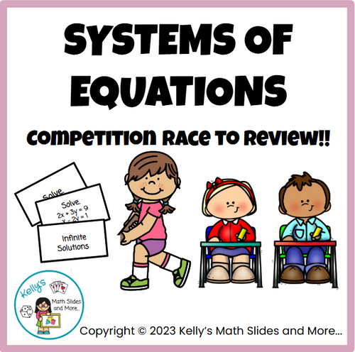 Systems of Equations Competition Game - Race to Review - Amped Up Learning