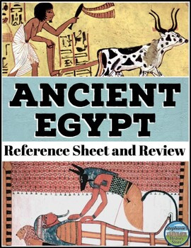 Ancient Egypt Reference Sheet and Review