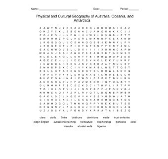 The Physical and Cultural Geography of Australia, Oceania, and ...