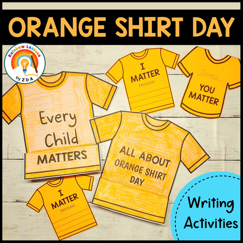 Orange Shirt Day Writing Crafts | Orange Shirt Day Activities ...