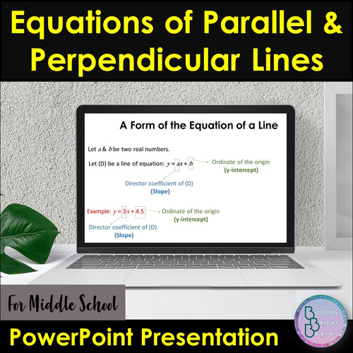 Equations of Parallel and Perpendicular Line PowerPoint Presentation ...