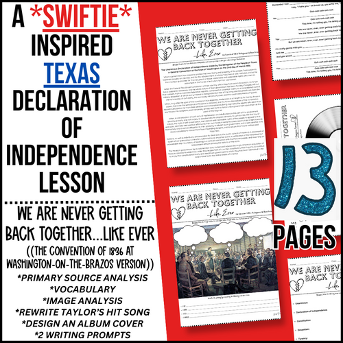Texas Declaration of Independence March 2, 1836 Taylor Swift Inspired ...