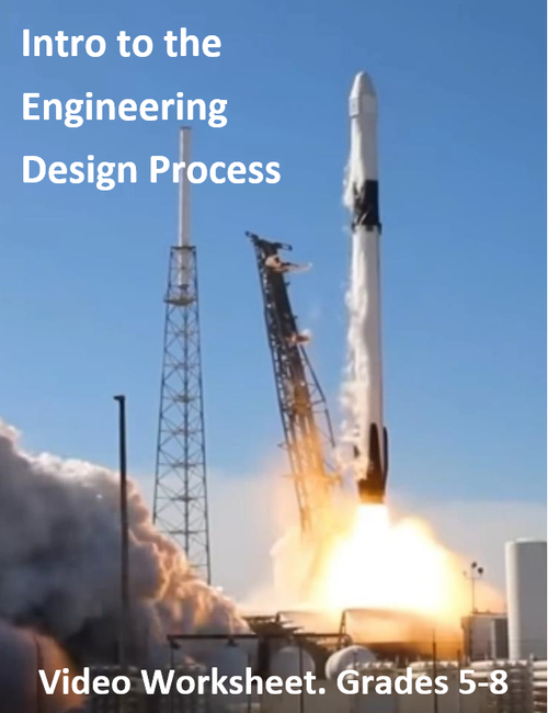 Intro to The Engineering Design Process. Video sheet, Easel & more. V4