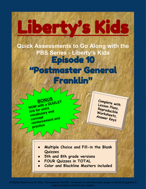 Liberty's Kids - Episode 10 - "Postmaster General Franklin" - Amped Up ...