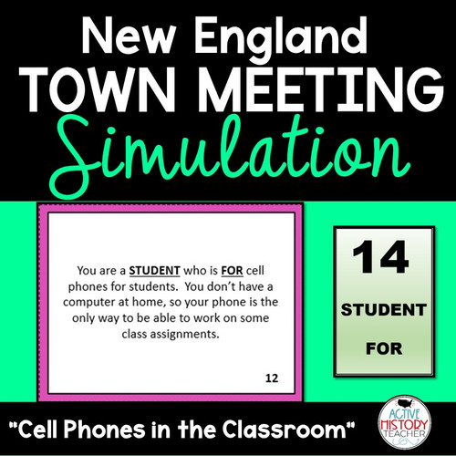 Town Meeting Simulation Using a Modern Day Topic Cell Phones in the ...