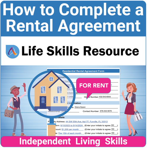 Essential Life Skills SPED Activity - A Rental Agreement - Amped Up ...