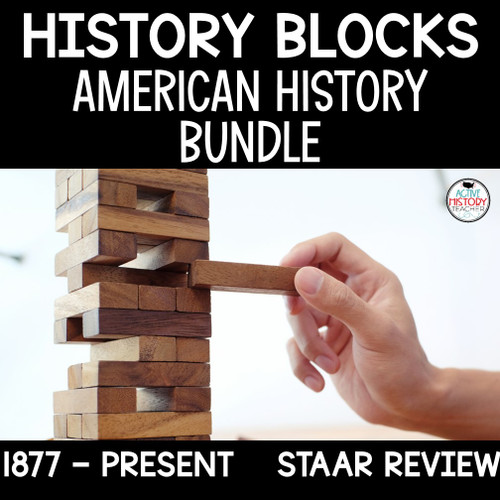 US History Review Game Bundle History Blocks EOC Review - Amped Up Learning