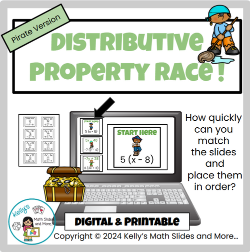 Pirate-Themed Distributive Property Race - Digital and Printable ...