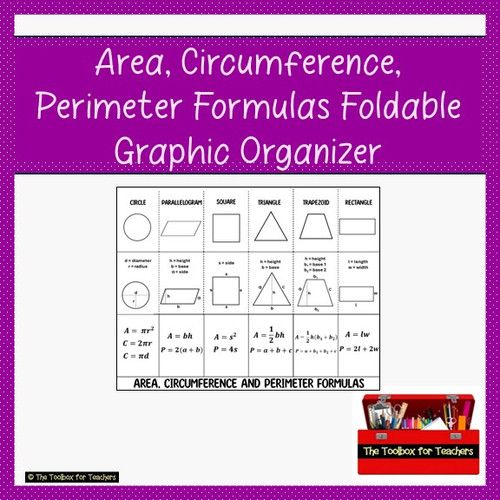 area-perimeter-circumference-geometric-shapes-foldable-graphic ...